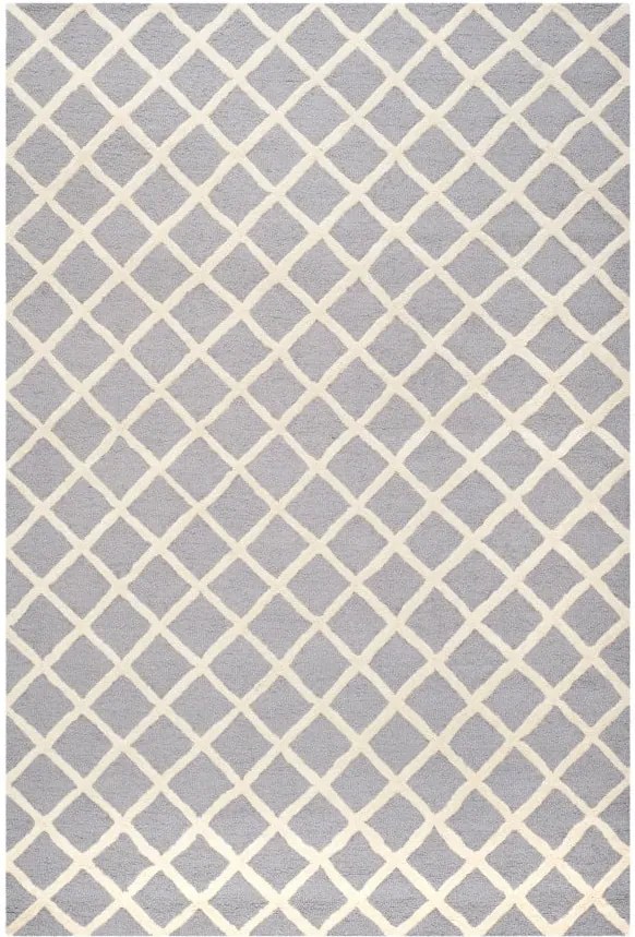 Světle šedý vlněný koberec Safavieh Sophie, 182 x 274 cm