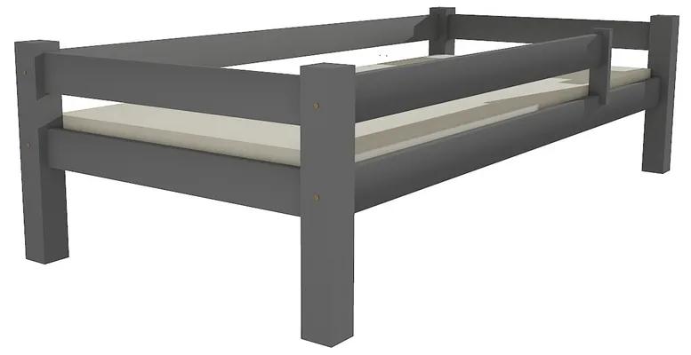 Vomaks Dětská postel 8X8 1D 140 x 200 cm netransparentní barva šedá