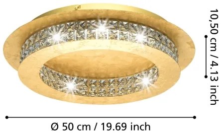 Eglo 39405 - LED Stmívatelné stropní svítidlo PRINCIPE LED/31,5W/230V
