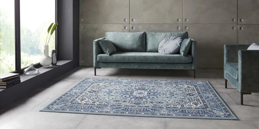 Hanse Home, AKCE: 80x150 cm Kusový koberec Mirkan 104438 Skyblue, modrá, obývací pokoj