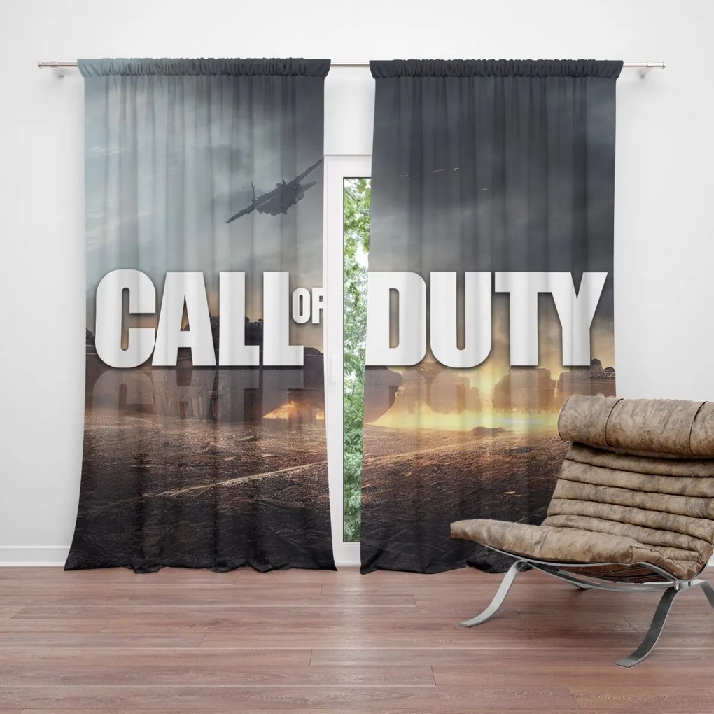 Sablio Závěs Call of Duty Bojiště: 2ks 140x250cm