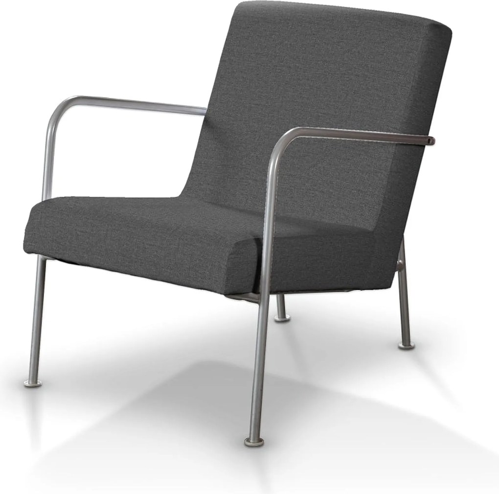 Potah na křeslo Ikea PS barva šedá látka pletený vzor