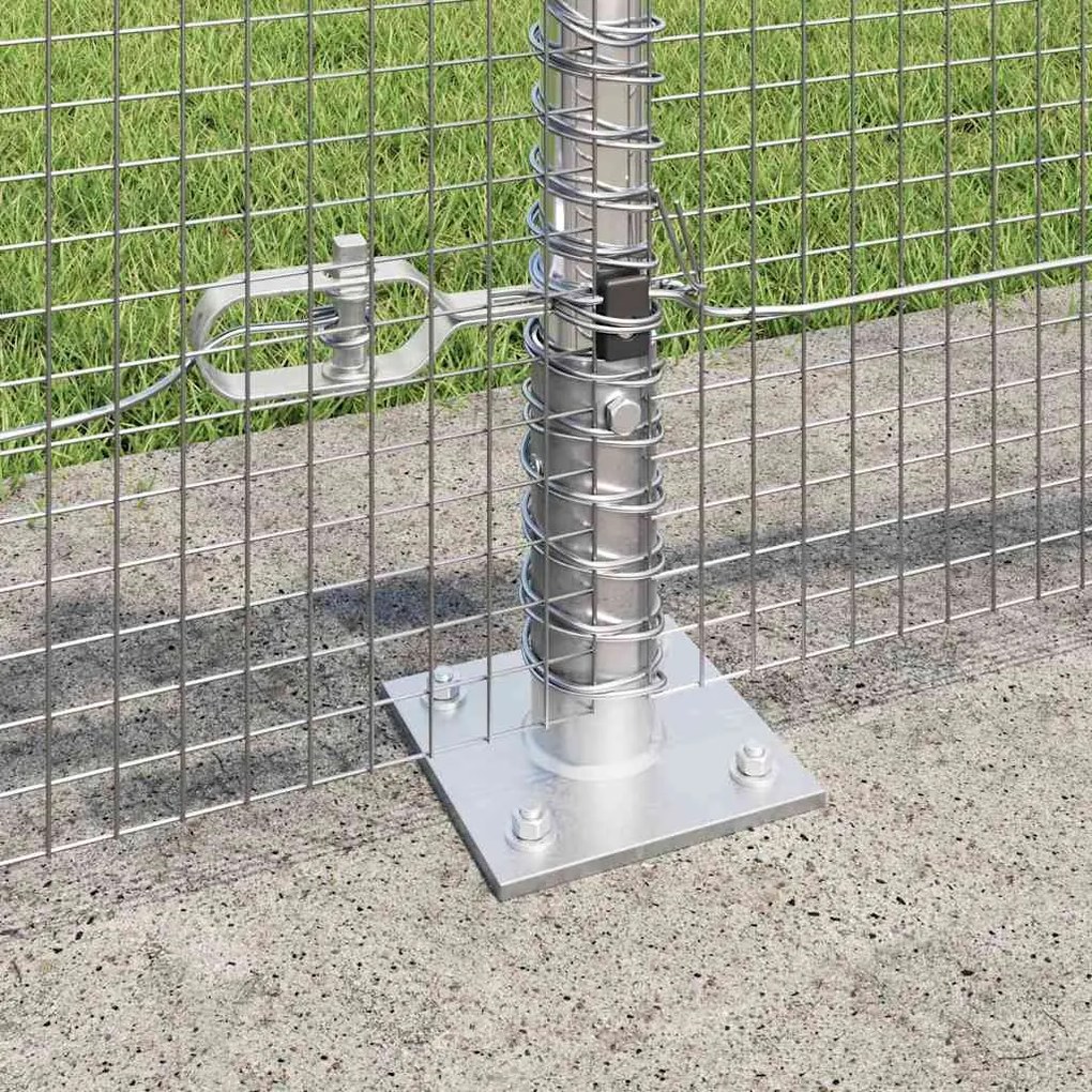 Svařovaná drátěná plotina s betonovou základnou 50 x 0,5 m 3352340