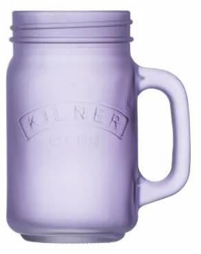 Kilner fialový džbán s uchem z mléčného skla 0,4 l