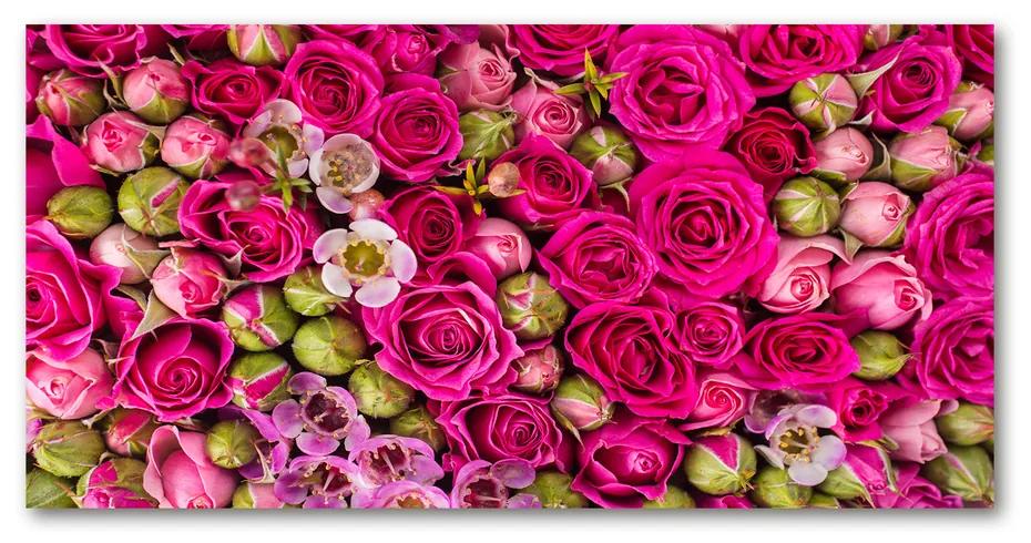 Wallmuralia Fotoobraz na skle Růže 100x50 cm