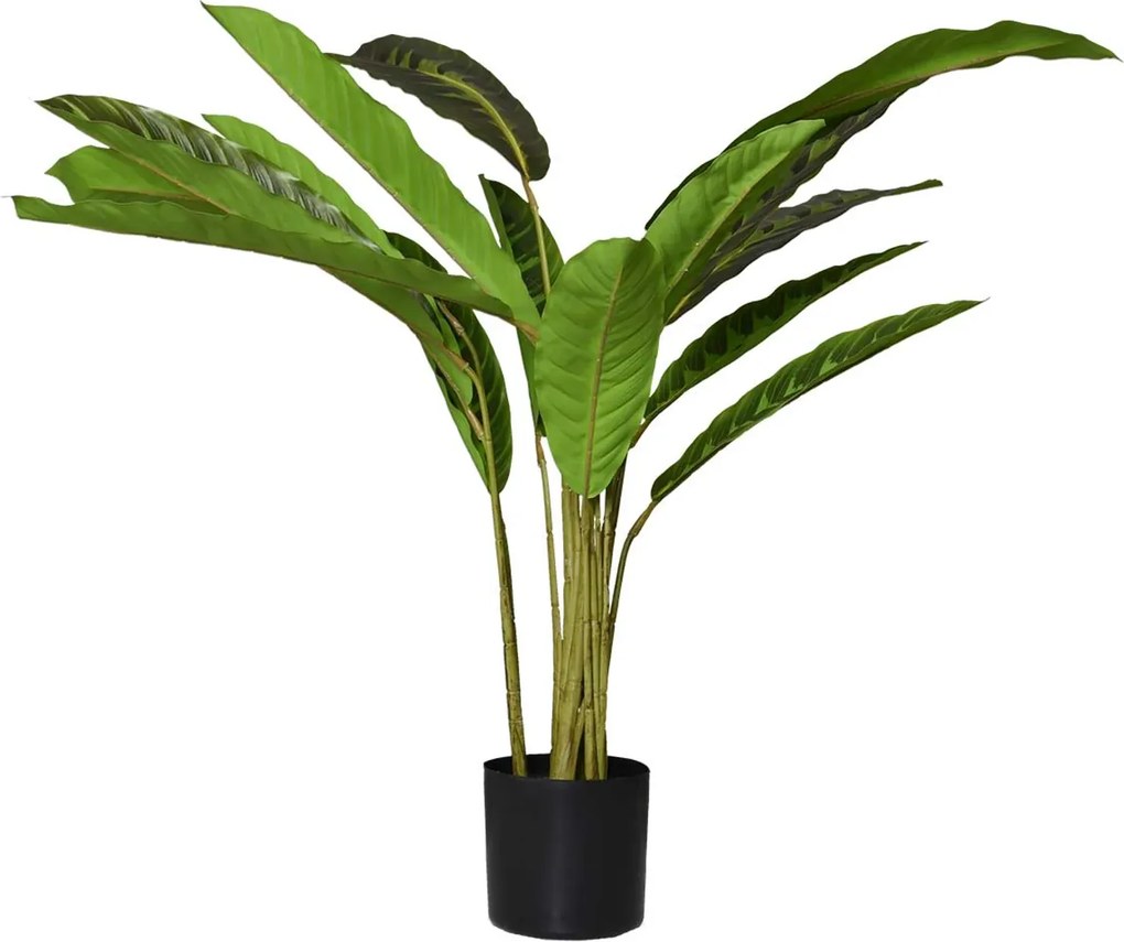 Umělá strelicie v květináči NICOLA, plast, výška 85 cm, zelená
