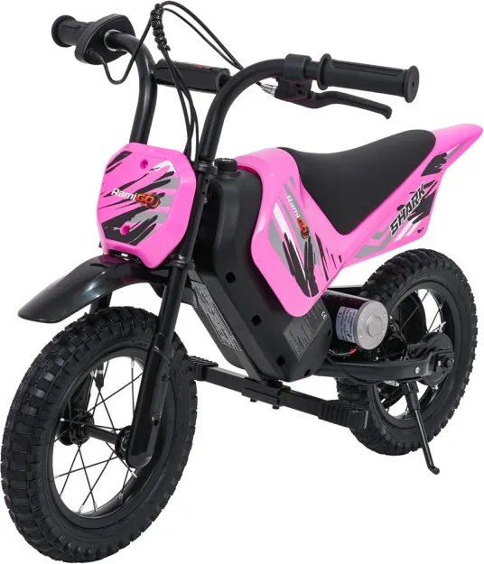Elektrická motorka SHARK růžová