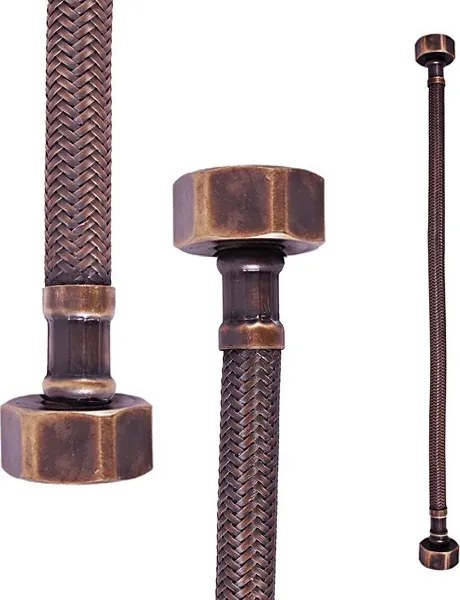 SLEZÁK RAV Flexi hadice 1/2" x 1/2" Stará mosaz (Bronz) IF0455.2SM