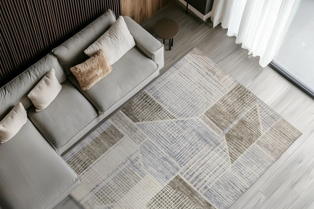 Obsession, Kusový koberec Avantgarde 104 Taupe, 160x230, šedá, chodba / předsíň