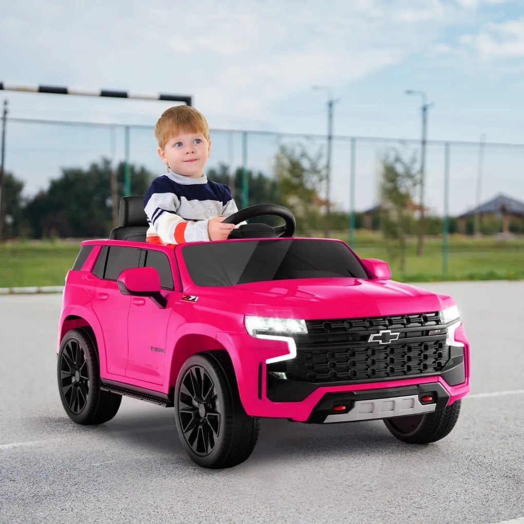 Costway Dětské elektrické auto Chevrolet s 2,4 G dálkovým ovládáním a – růžový