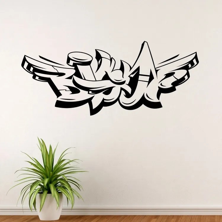 Graffiti Big Up - vinylová samolepka na zeď 130x55cm