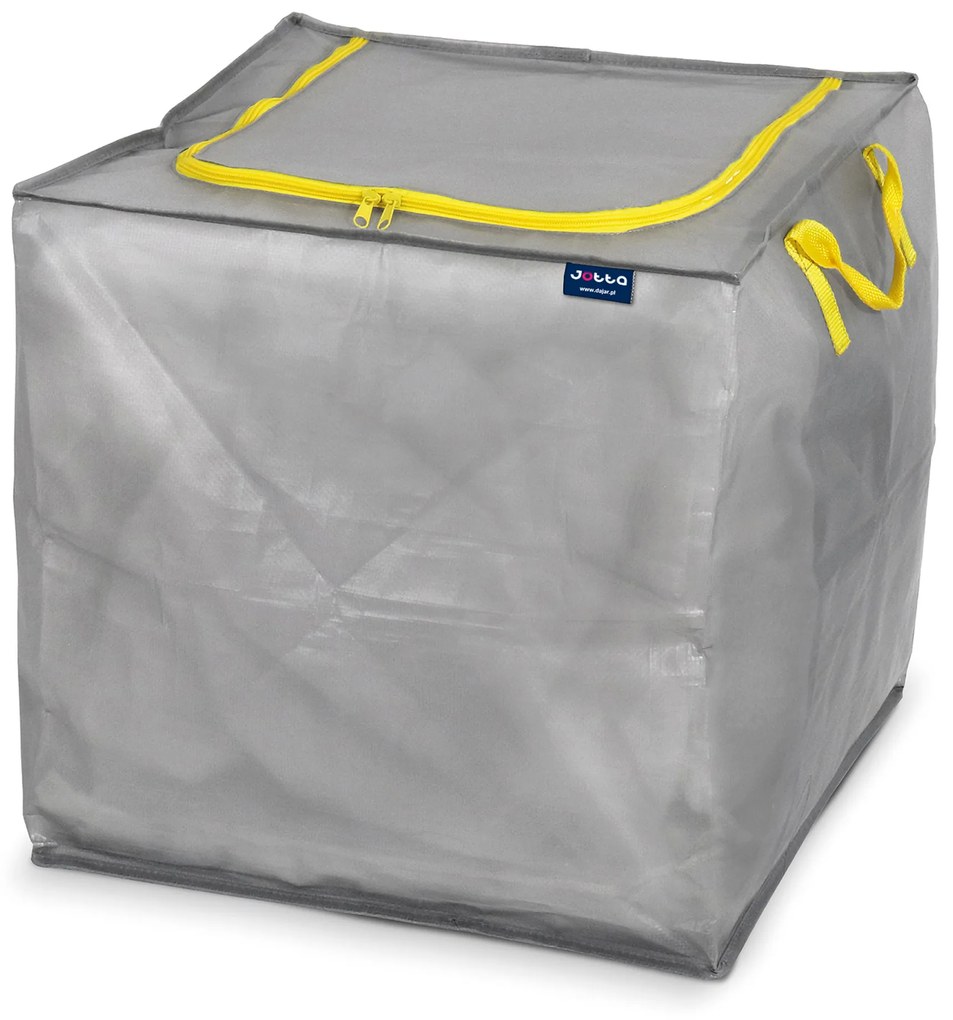 Goodhome Pevný úložný vak na zip 90 l JOTTA, 45 x 45 x 45 cm