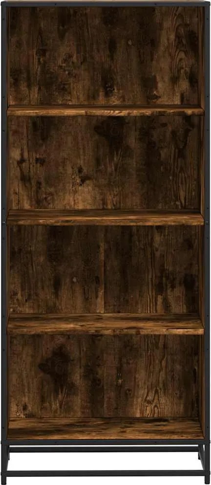 Knihovna kouřový dub 60 x 35 x 139 cm kompozitní dřevo 3300842