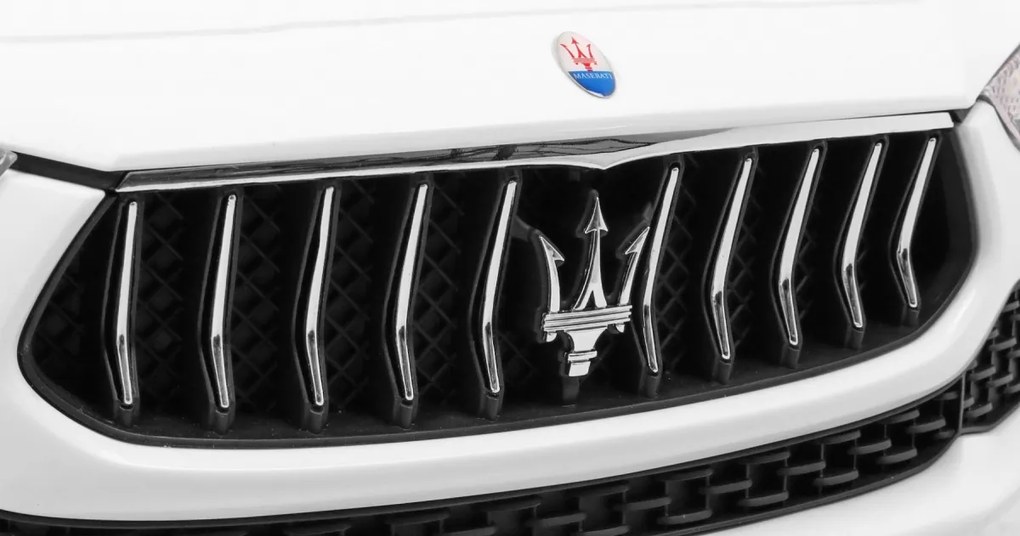 Ramiz Elektrické autíčko Maserati Ghibli na akumulátor bílé + dálkové ovládání