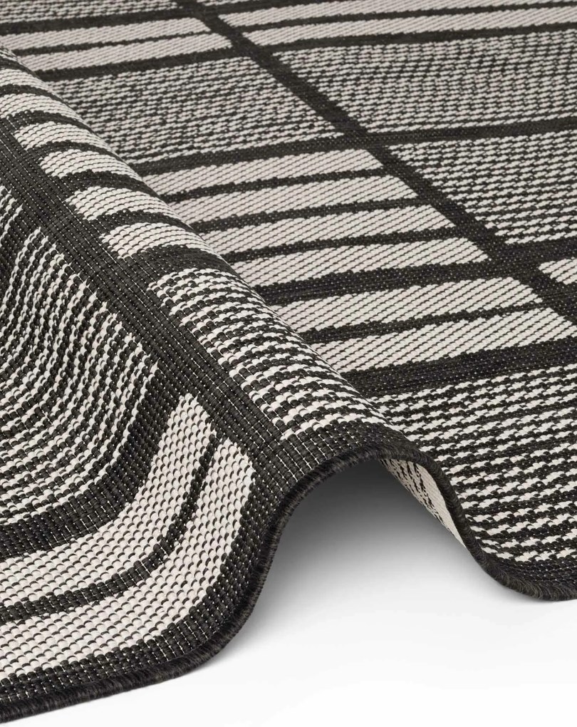 Ted Baker, Kusový koberec Ted Baker Haringey 106381 Black White, 200x300, černobílá, chodba / předsíň