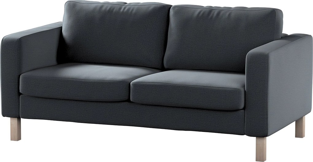 Potah na pohovku IKEA Karlstad 2-místná, nerozkládací, krátký barva šedá látka sametová