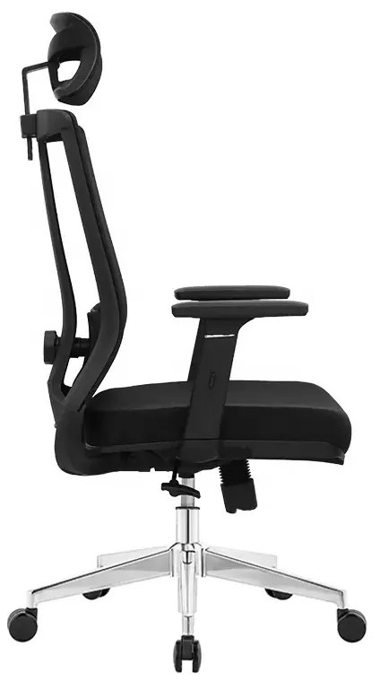 Kancelářská ergonomická židle Neoseat SABRINA — síť / látka, černá, nosnost 150 kg