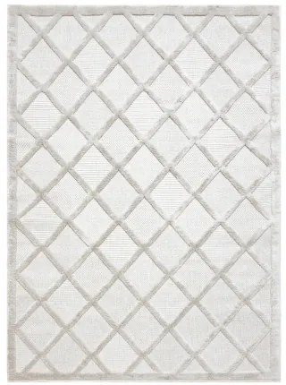 koberec SANTO SISAL 58365B Mříž, béžový velikost 140x190 cm | krásné koberce cz