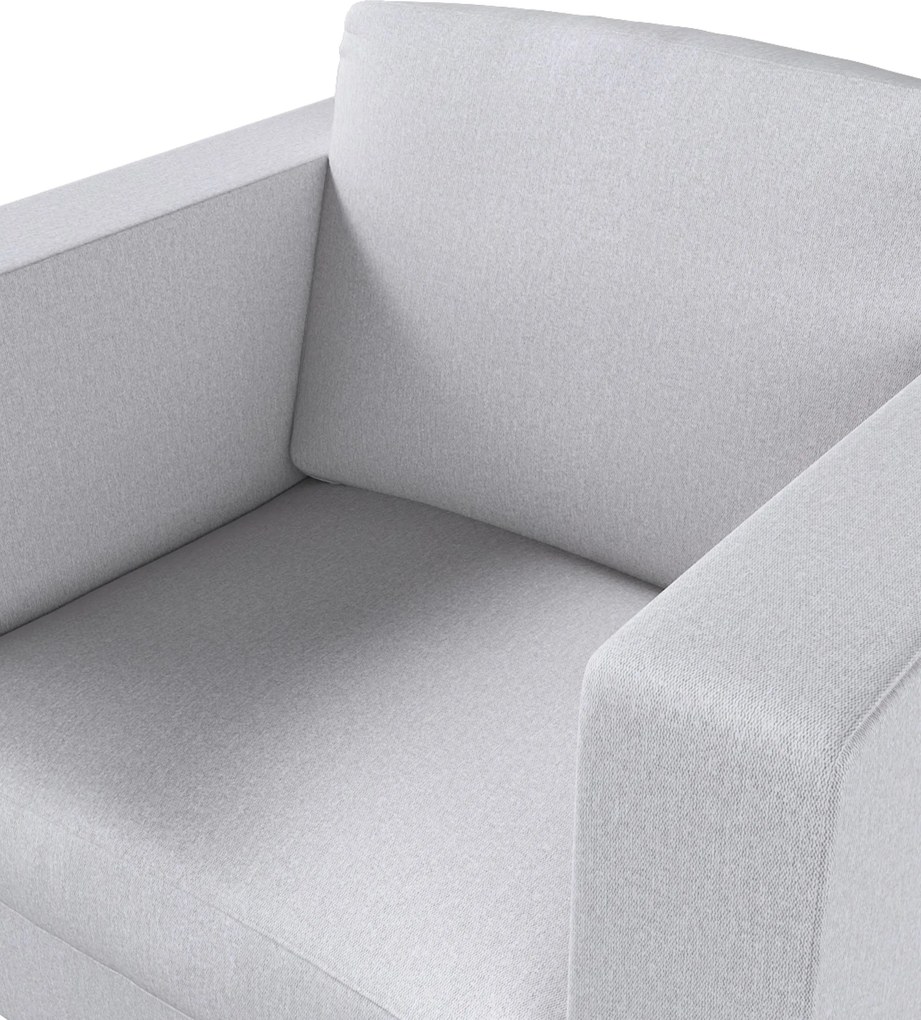 Potah na křesko IKEA Karlanda, krátký barva šedá látka pletený vzor