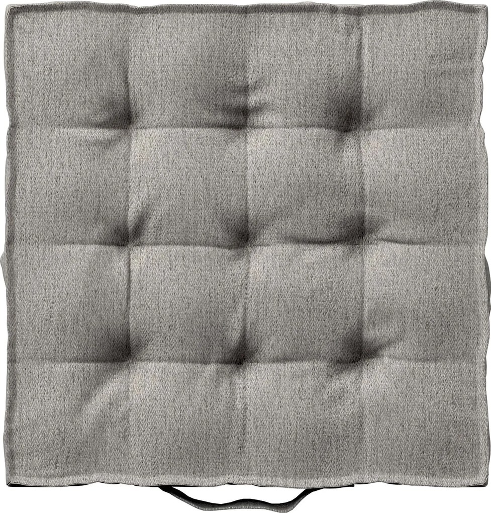 Sedák Kuba s úchytem barva šedá látka pletený vzor
