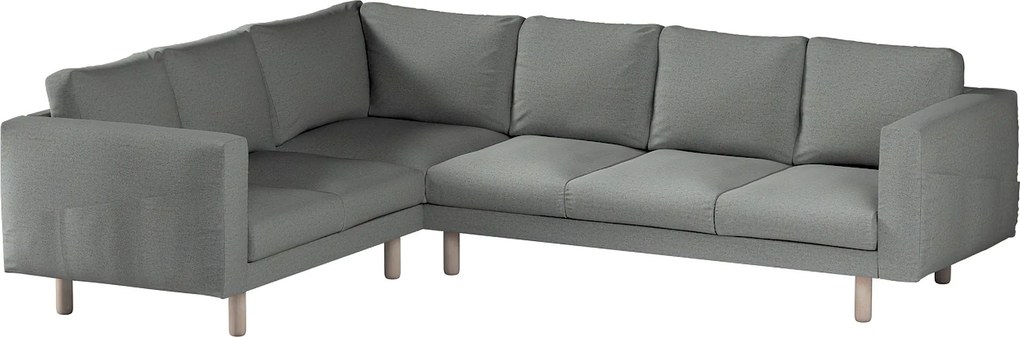 Potah na pohovku IKEA Norsborg rohová 5-místná barva modrá látka pletený vzor