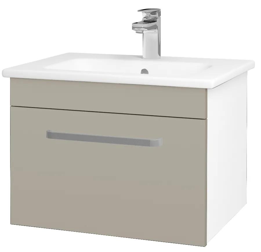 Dřevojas Koupelnová skříň ASTON SZZ 60 Varianta: N01 Bílá lesk / Úchytka T01 / D15 Nebraska