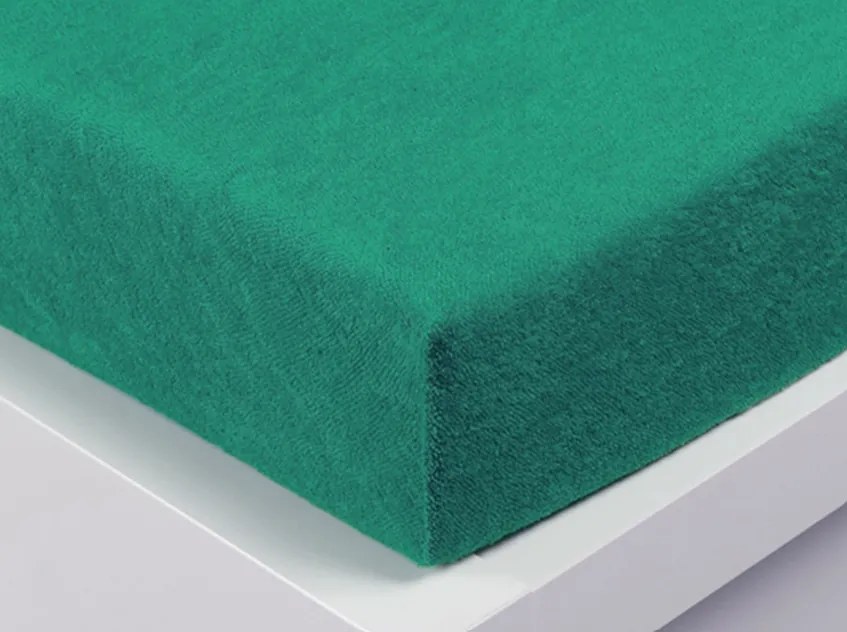 XPOSE® Froté prostěradlo Exclusive - zelenkavé 180x200 cm
