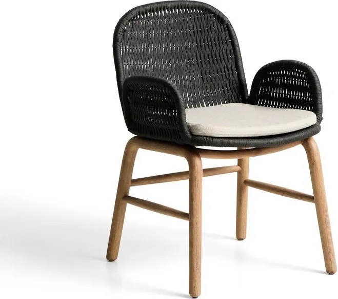 Tmavě šedá zahradní židle Alipa – Kave Home