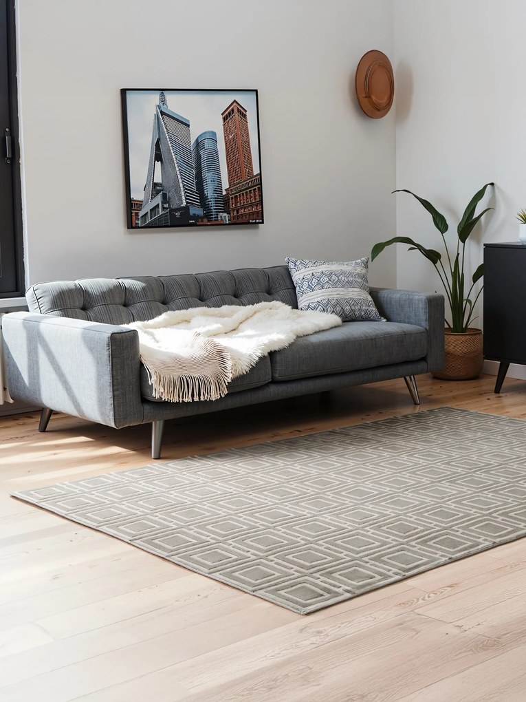 ELLE Decoration, Kusový koberec Perles 106190 Cream Grey z kolekce Elle, 200x280, šedá, ložnice