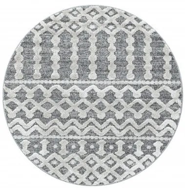 Hans Home | Kusový koberec Pisa 4710 Grey kruh - 80x80 (průměr) kruh