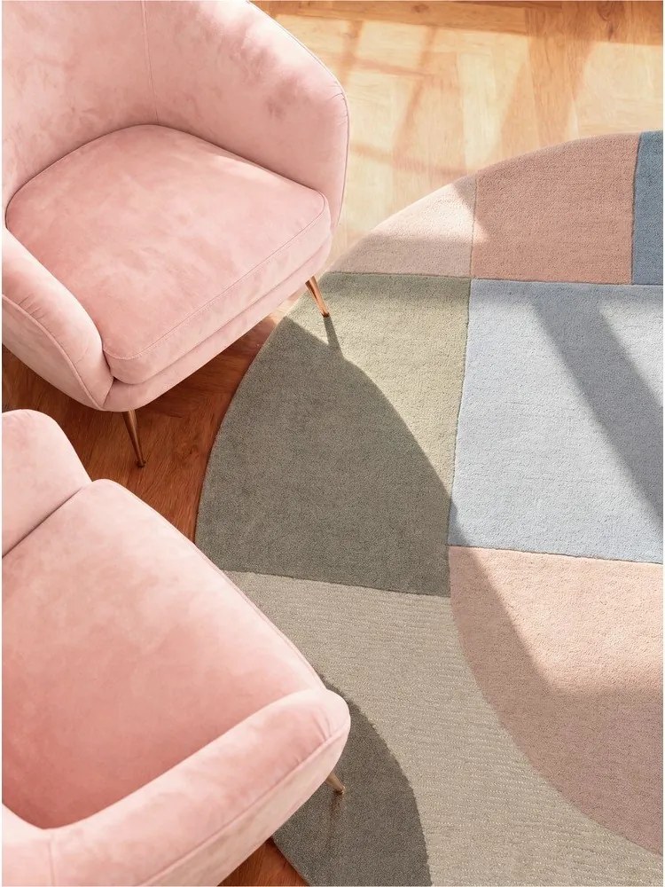 Ručně tkaný vlněný kulatý koberec ø 160 cm Westminster Piccadilly – Ted Baker