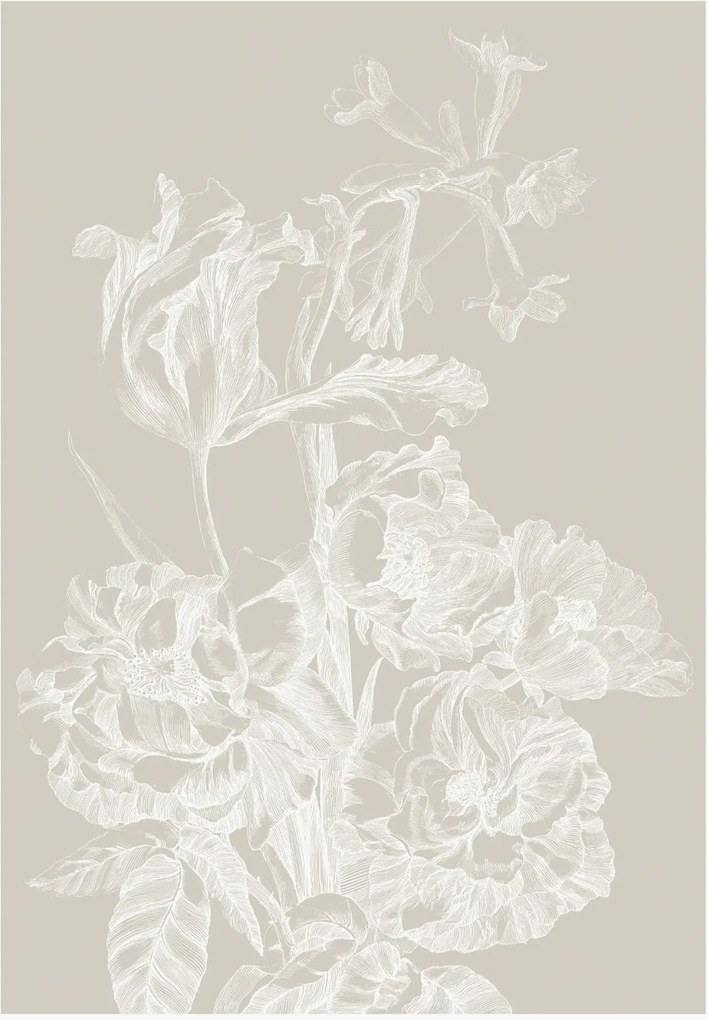Tapeta Engraved Flowers