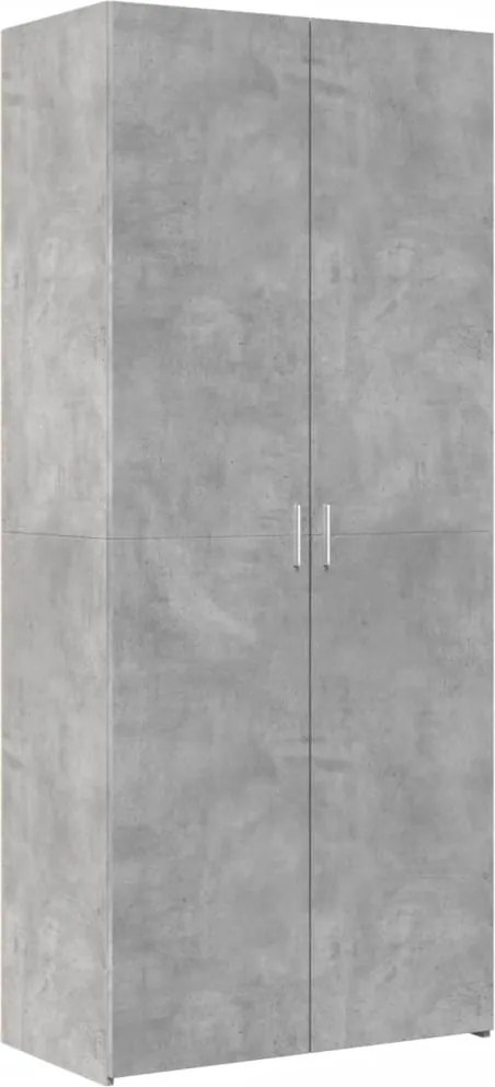 Skříň highboard betonově šedá 80x42,5x185 cm kompozitní dřevo 3281437