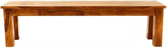 Indický nábytek - Lavice Rami 140x40 z indického masivu palisandr Světle medová