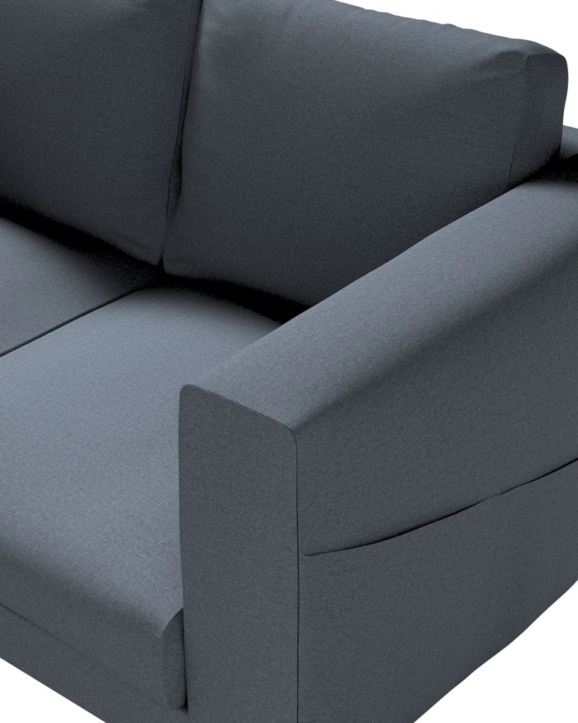 Potah na pohovku IKEA Norsborg 2-místná barva modrá látka pletený vzor