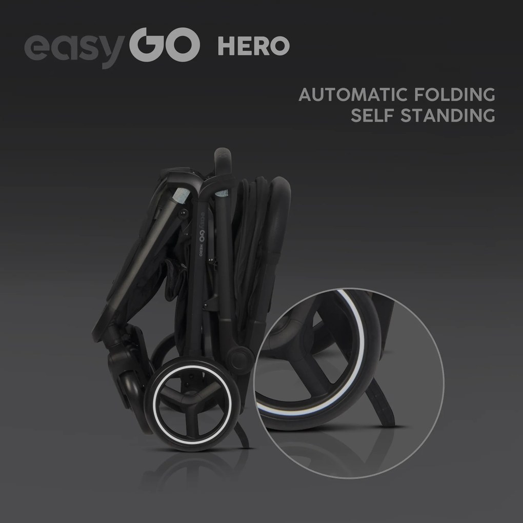 Sportovní kočárek EasyGo Hero Ebony Black