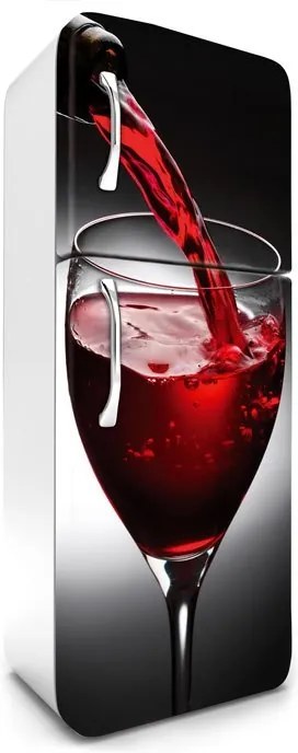 Samolepicí fototapeta na ledničku červené víno FR180-004 / Fototapety na lednice Wine Dimex (65 x 180 cm)