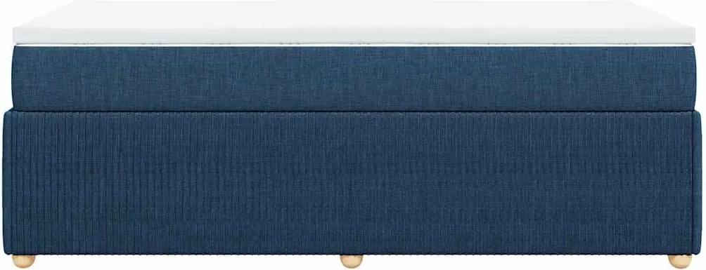 Box spring postel s matrací modrá 80x200 cm textil 3285531