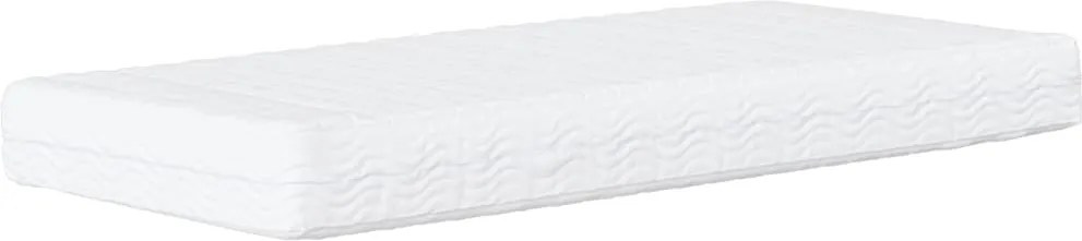 Postel s matrací Dover černá a bílá 90 x 200 cm umělá kůže 3208342