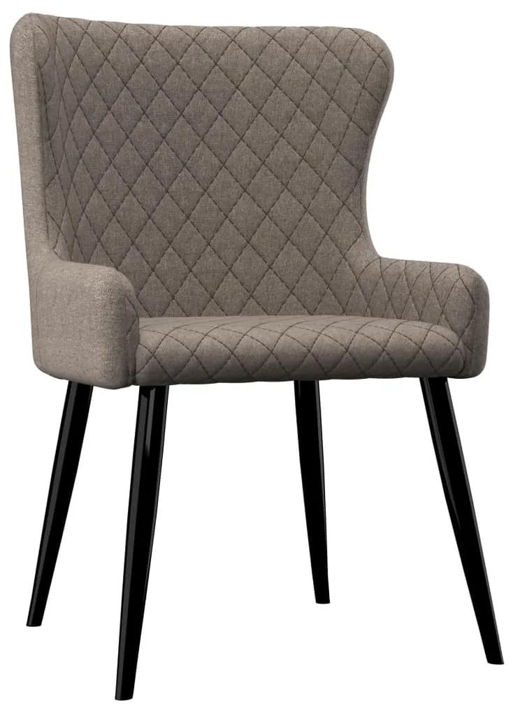Jídelní židle 2 ks taupe textil,  282524