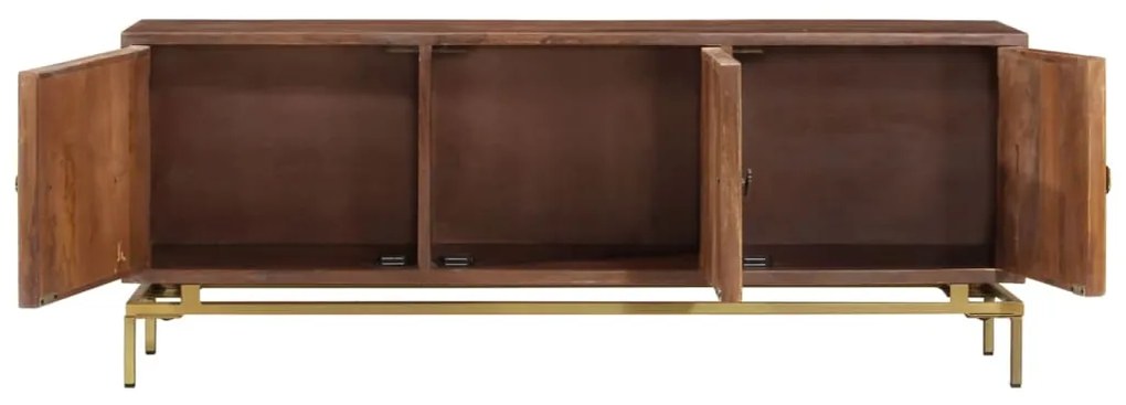 TV stolek 120 x 30 x 46 cm masivní mangovníkové dřevo - Default Title