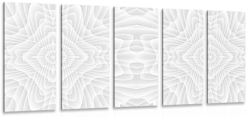 5-dílný obraz s kaleidoskopovým vzorem