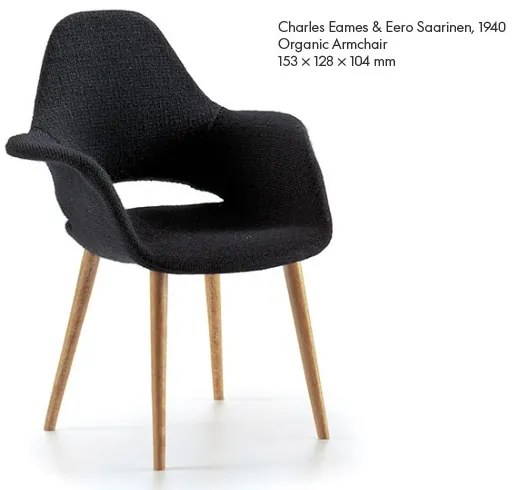 Vitra designové miniatury Organic Armchair