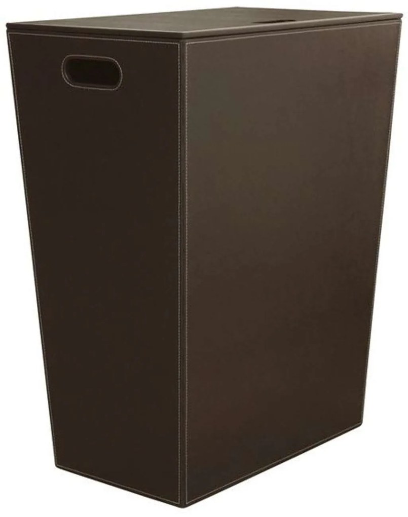Sapho Eco Pelle - Koš na prádlo 43x26x48 cm, hnědá 2462DB