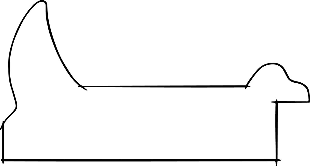 DANTIK - Zarámované zrcadlo - rozměr s rámem cca 50x100 cm z lišty TOOTH stříbrná (2779)