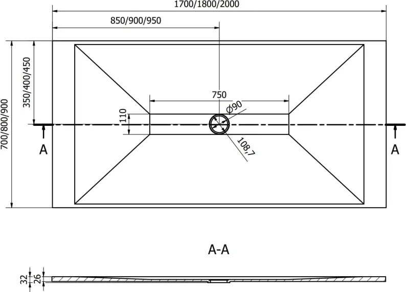 Mexen Toro obdélníkový sprchový kout SMC 200 x 80 cm, bílý, bílý kryt - 43108020-W