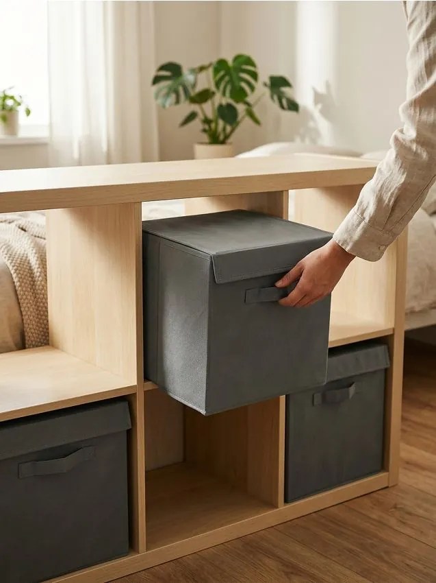 Sinsay - Úložný box s víkem - šedá