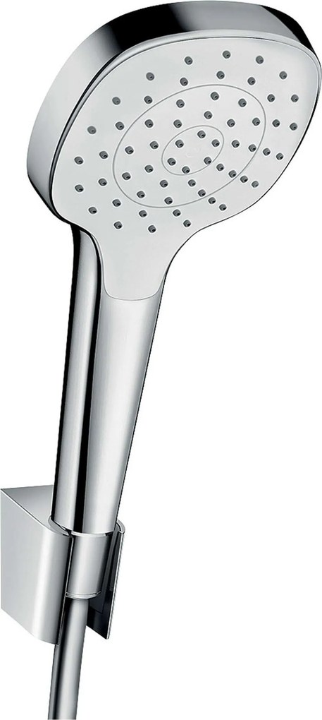 Hansgrohe Croma Select E - Set sprchové hlavice, držáku a hadice, EcoSmart, bílá/chrom 28095400