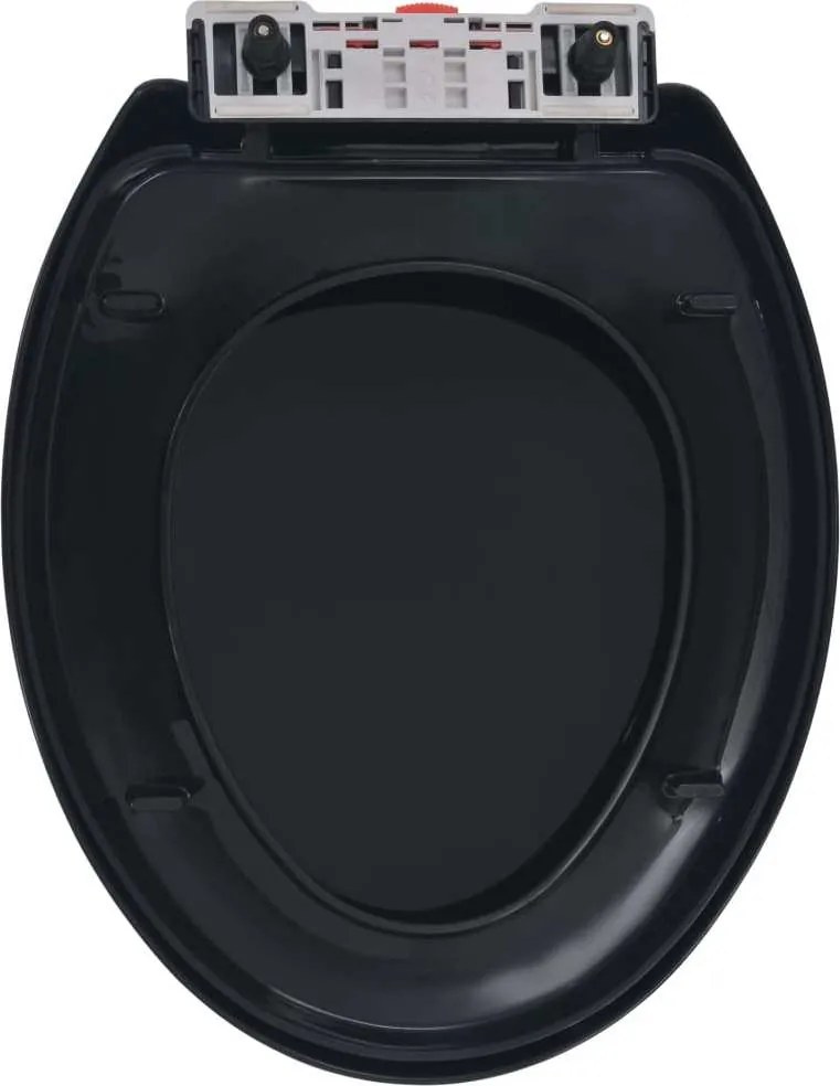 vidaXL Toaletní sedátko pomalé sklápění rychloupínací [145016] Barva: Bílá