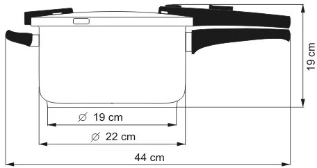 KOLIMAX - české nerezové nádobí Tlakový hrnec KOLIMAX COMFORT GREEN 22 cm, 6,0l